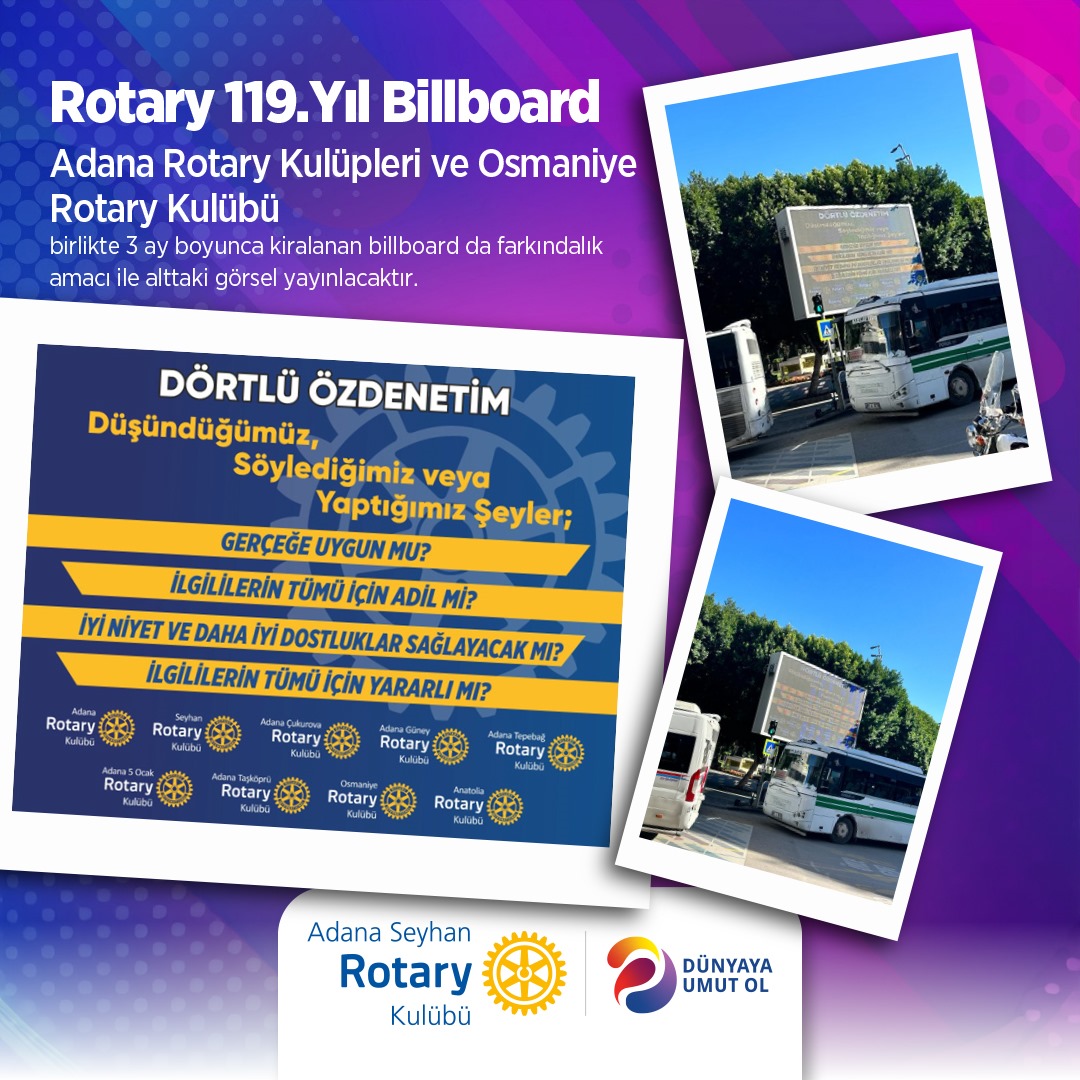 Rotary 119.Yıl Billboard - Rotary 2430. Bölge